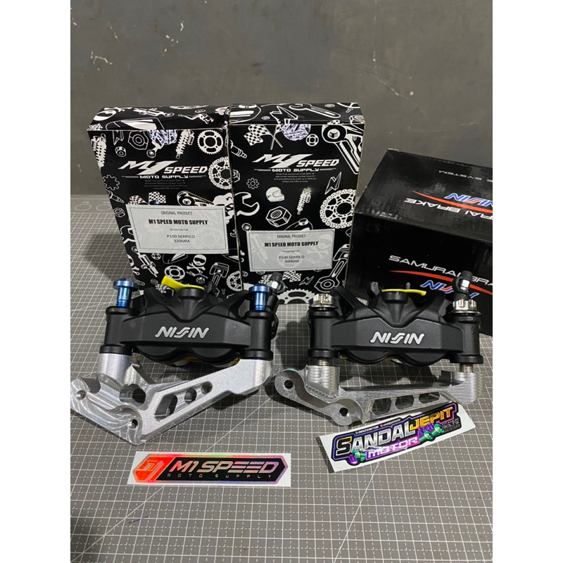 Jual KALIPER NISSIN TWIN AFRICA SET BREKET SERPICO KIDAL KALIPER KIRI KALIPER NISSIN TWIN AFRICA ...