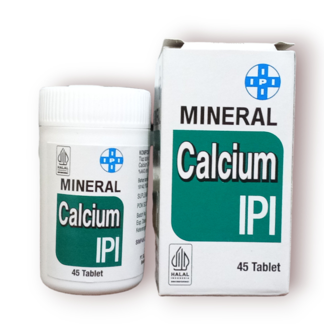 Jual Vitamin Mineral calcium IPI isi 45 tablet untuk pertumbuhan tulang ...