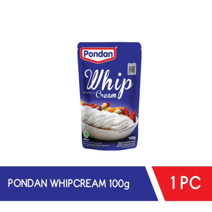 Jual TOMOTOSTORE Pondan Whip Cream Pouch / Bubuk Instan Krim Kue ...