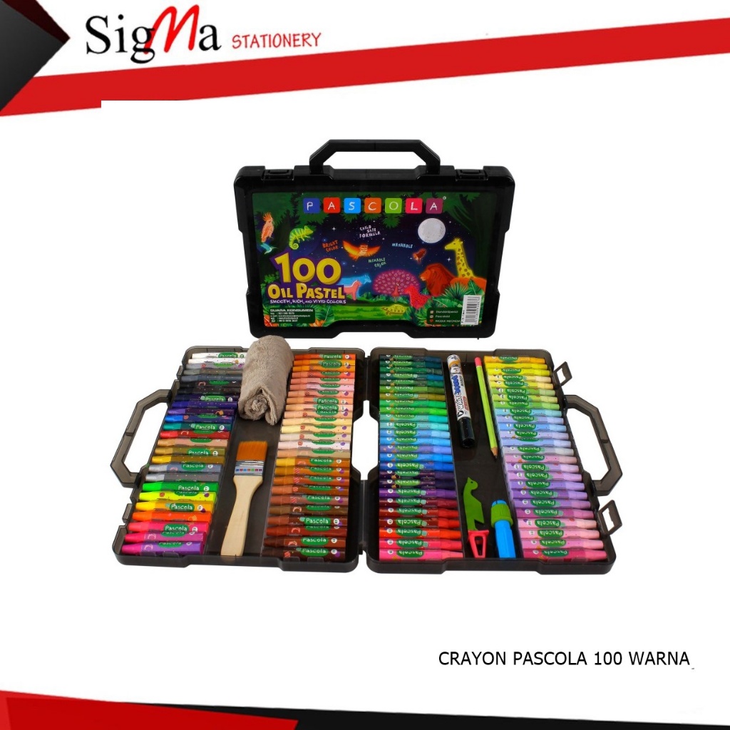 Jual Crayon Murah PASCOLA 100 warna | Shopee Indonesia