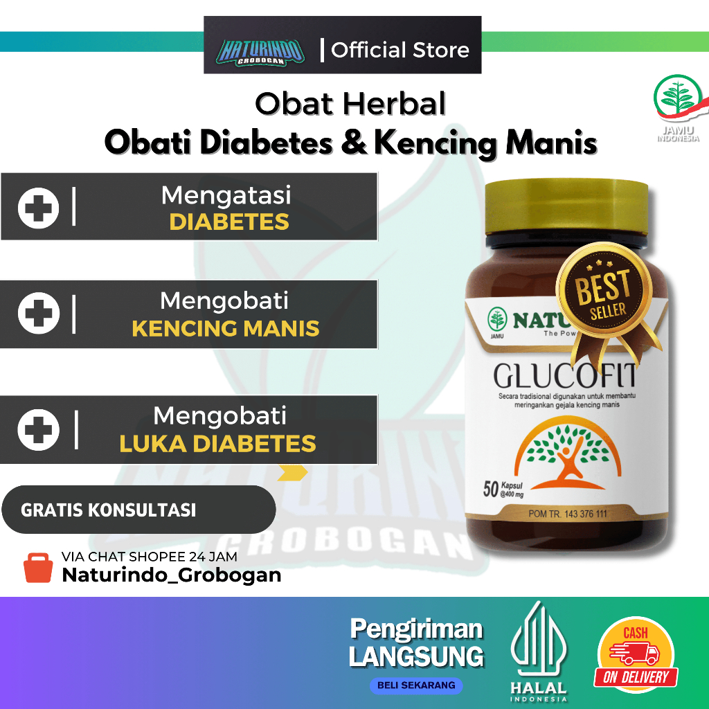 Jual Glucofit Jamu Diabetes Obat Herbal Untuk Mengatasi Gejala Kencing ...