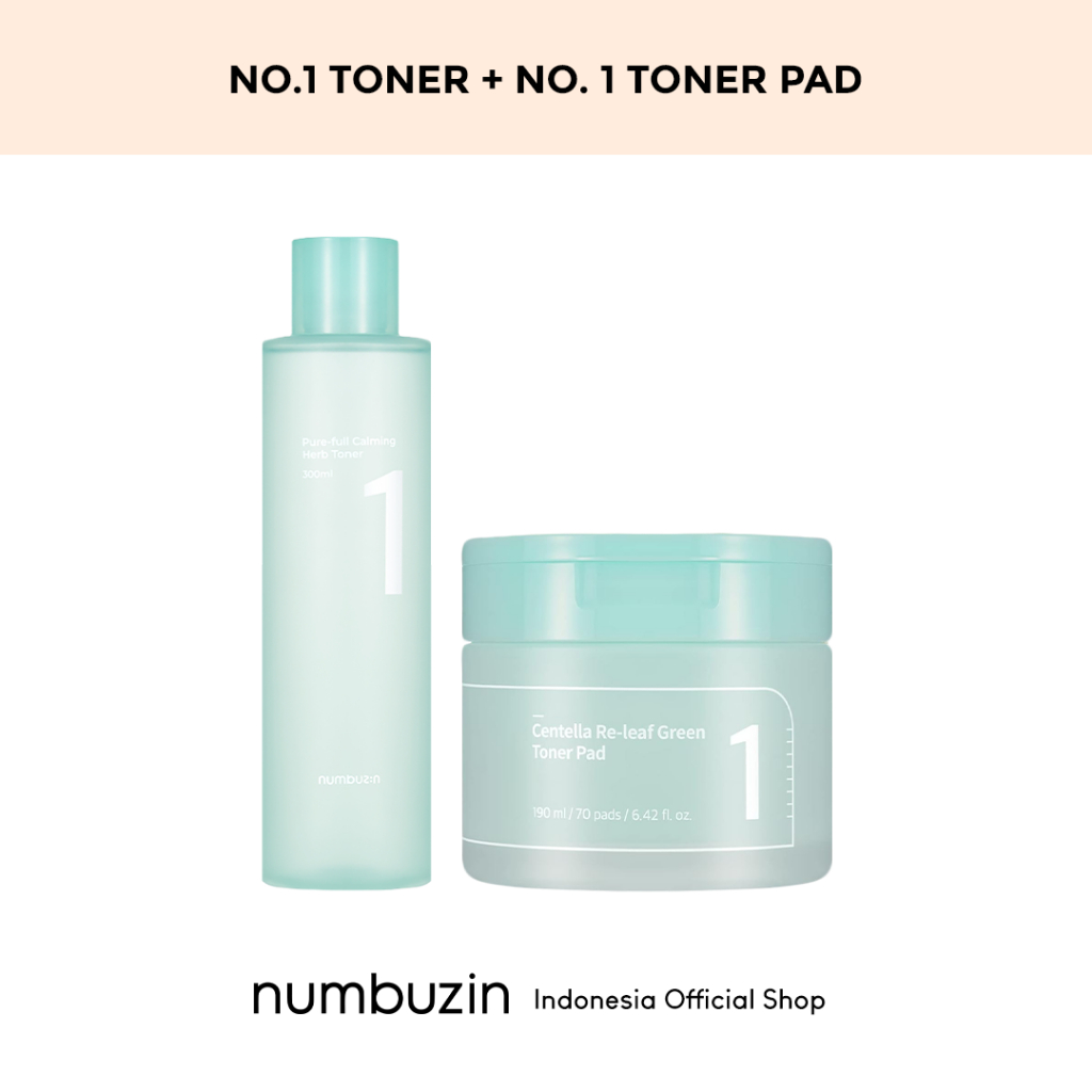Jual Numbuzin No.1 Pure-full Calming Herb Toner + No.1 Centella Re-leaf Green Toner Pad | Shopee ...