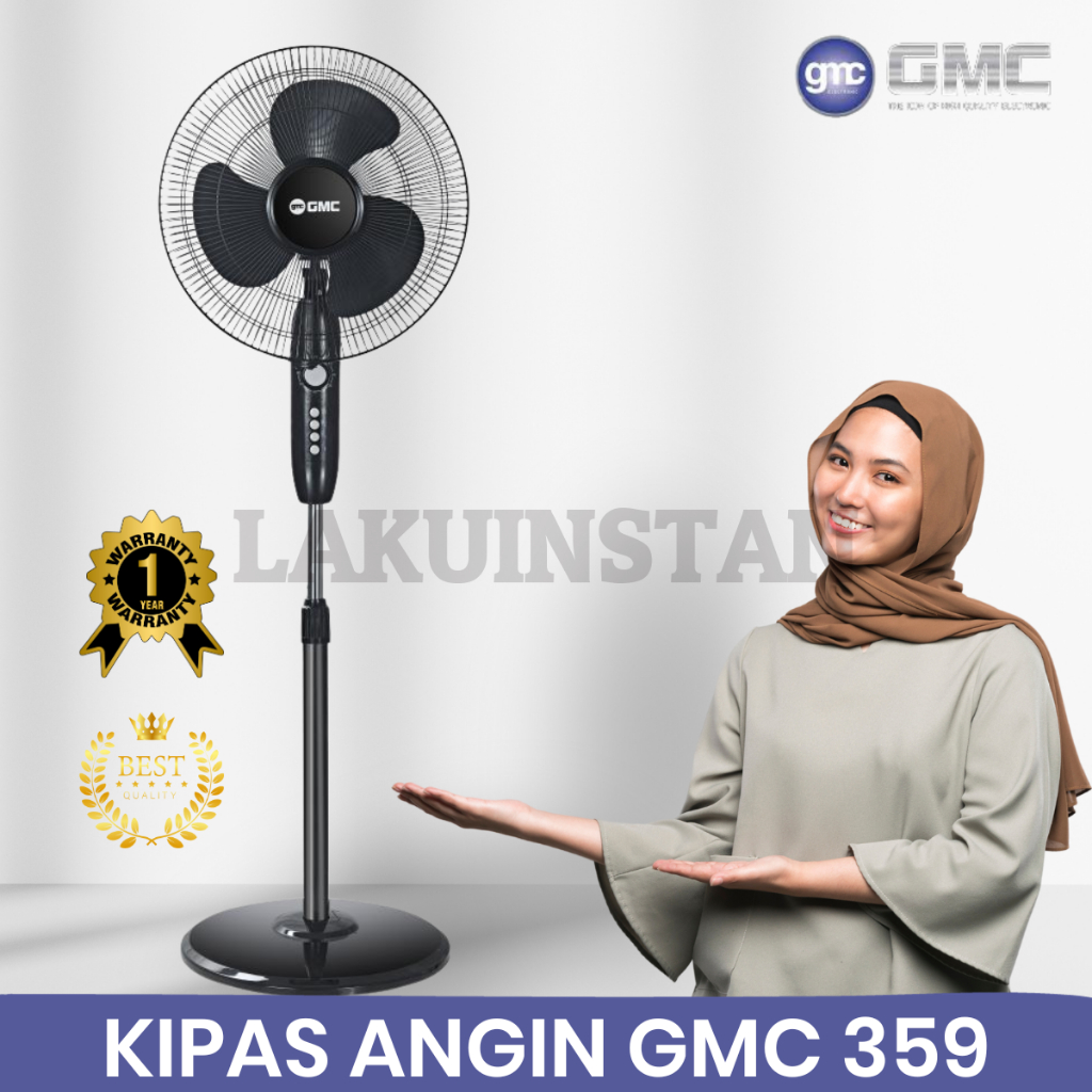 Jual Stand fan Kipas Angin Berdiri Premium GMC 359 16 inch | Shopee Indonesia