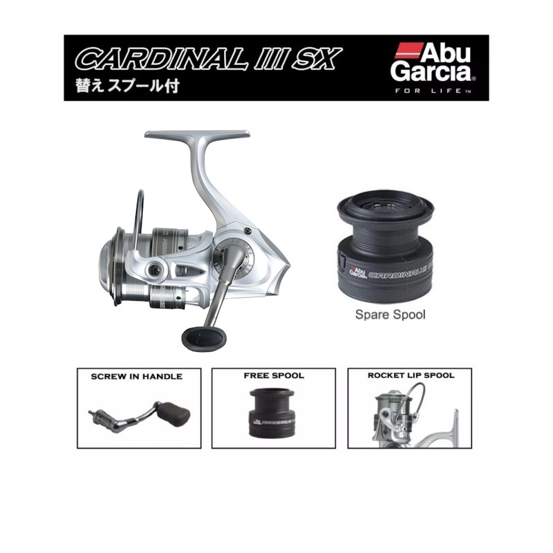 Jual Abu Garcia Cardinal III SX 2022 Double Spool Spinning Reel Pancing | Shopee Indonesia