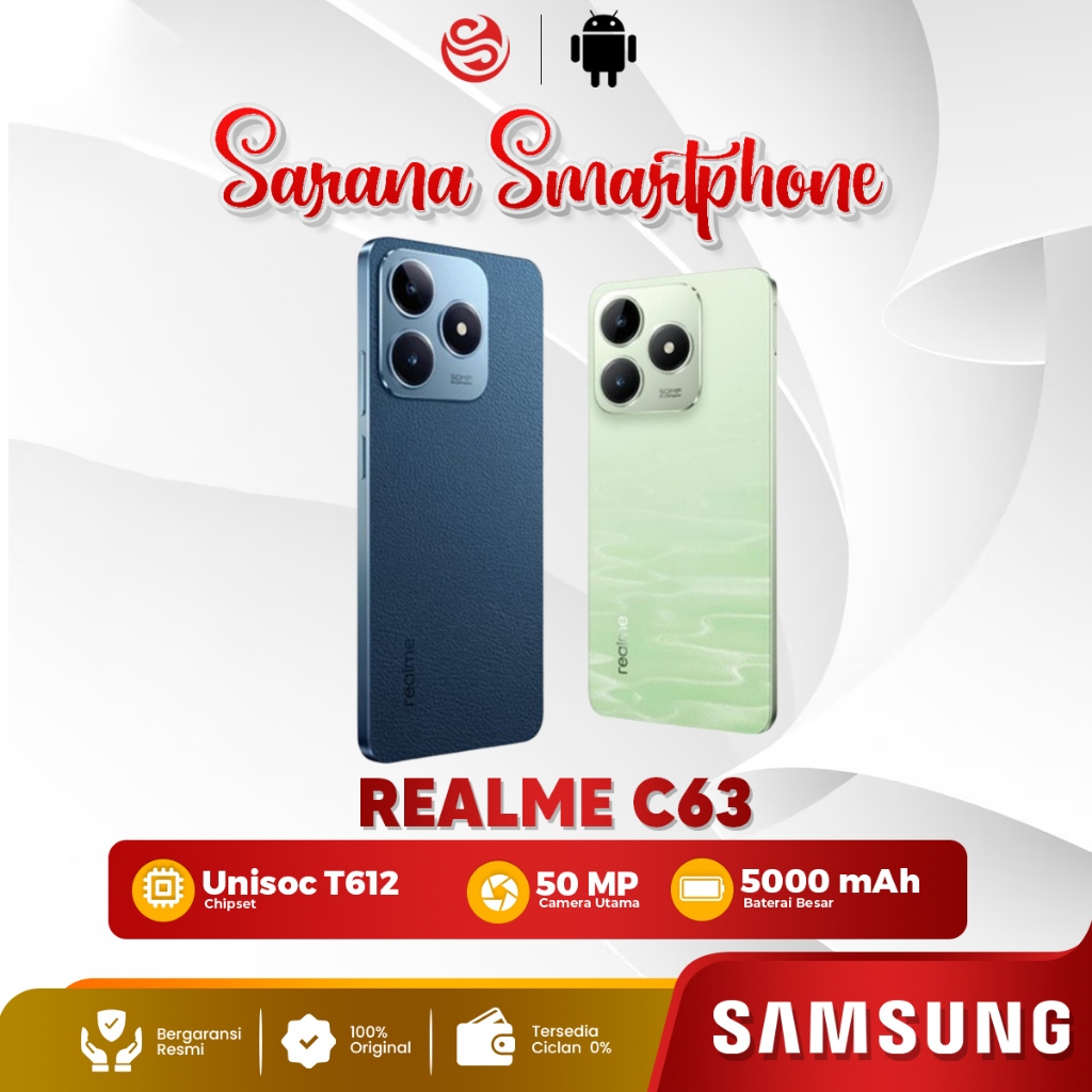 Jual Realme C63 6/128GB 8/128GB [+8GB Extended RAM] Original 45W Fast Charge Garansi Resmi ...
