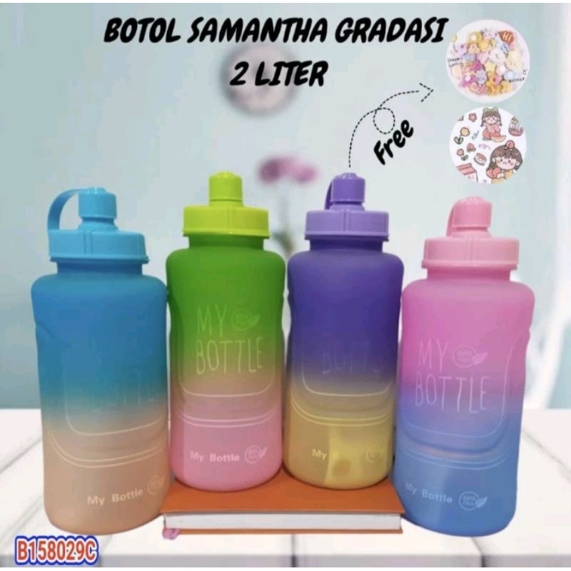 Jual BOTOL MINUM SAMANTHA GRADASI 2L | Shopee Indonesia