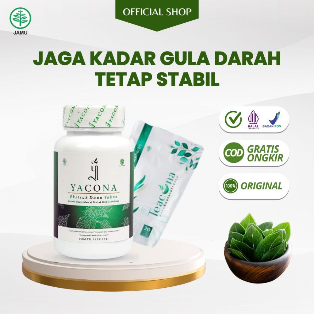 Jual Yacona Obat Gula Darah Tinggi Ampuh Turunkan Gula Darah Anda 1 ...