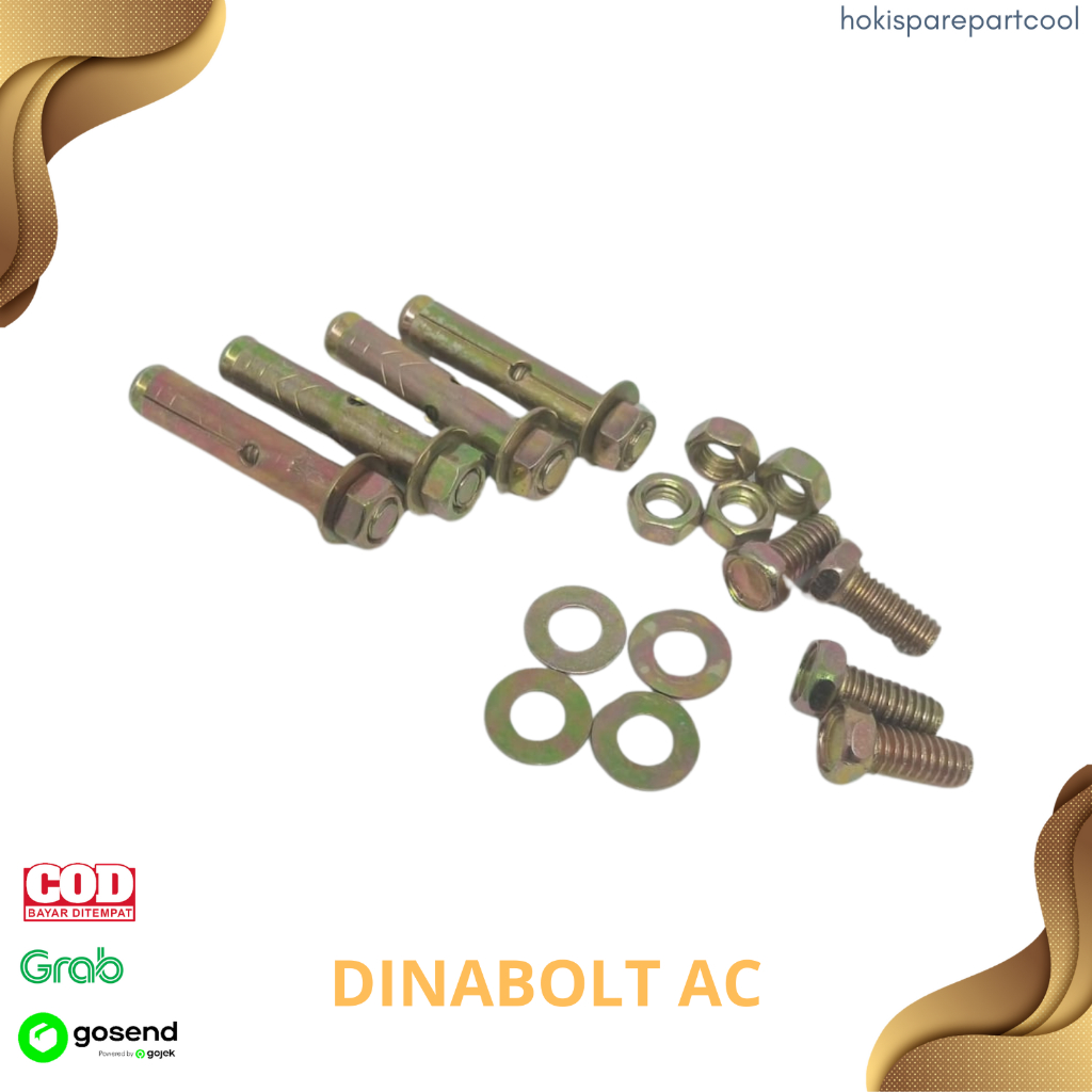 Jual BAUT DYNABOLT DINABOL SET BRACKET OUTDOOR AC | Shopee Indonesia