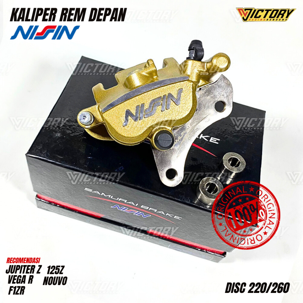 Jual KALIPER DEPAN DISK 220 260 MM NISSIN SAMURAI JUPITER Z - VEGA R - RX KING - F1ZR - 125 Z ...