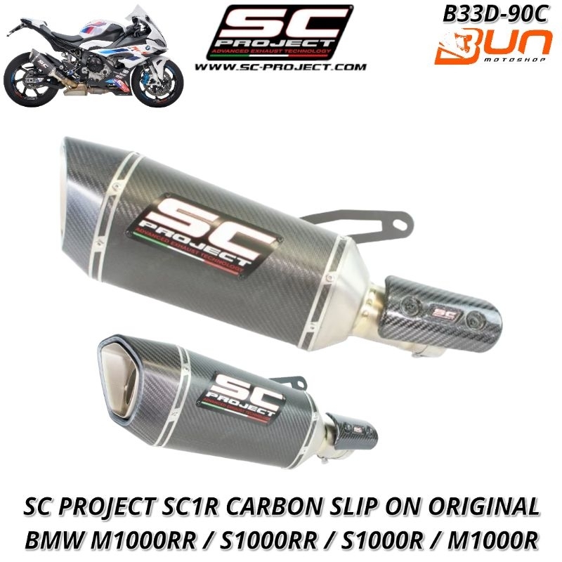 Jual SC PROJECT SC1R Carbon Slip on BMW S1000RR M1000RR M1000R S1000R ...