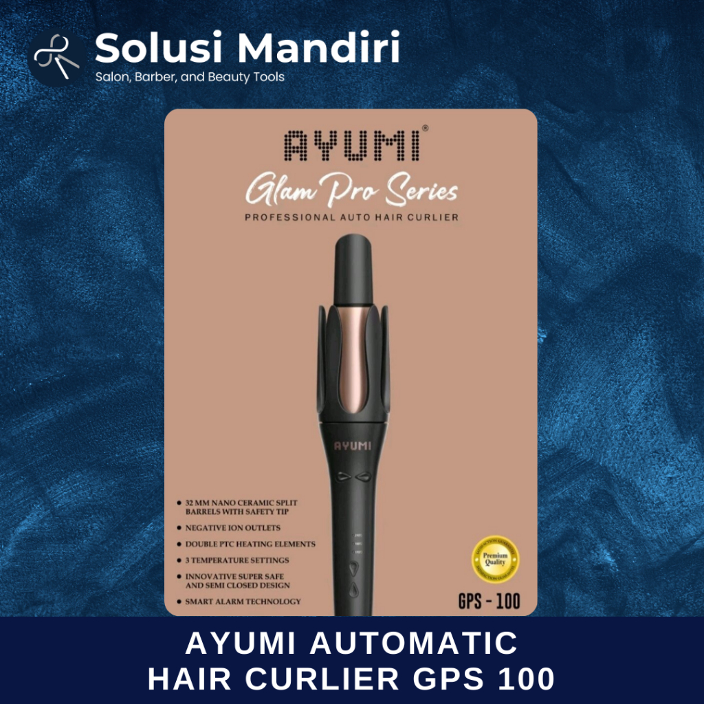 Jual Ayumi Automatic Hair Curlier GPS 100 - Catok Curly Otomatis/Catok ...