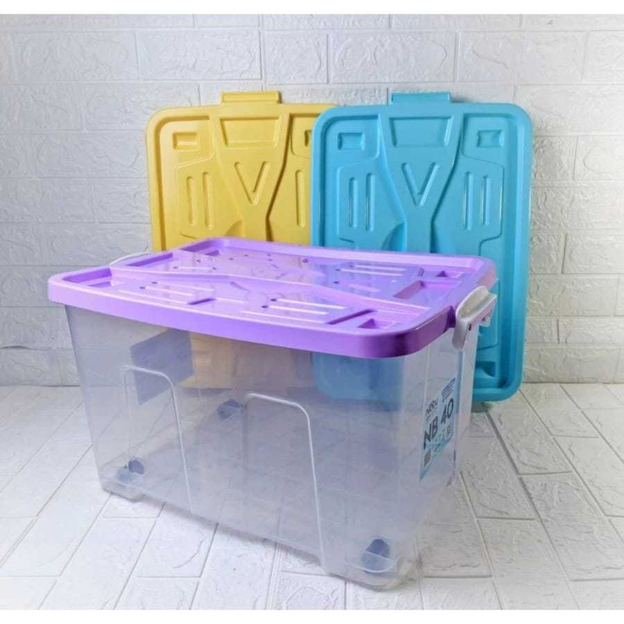 Jual BOX CONTAINER 40 LITER + RODA - Kontainer Box Plastik / Container ...