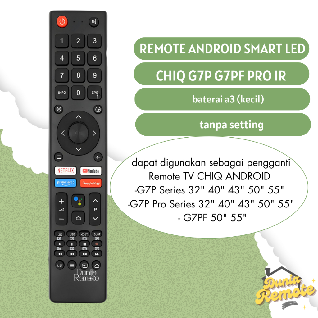 Jual Remot Remote Changhong CHIQ Smart Tv Led/Lcd Tanpa Setting ...