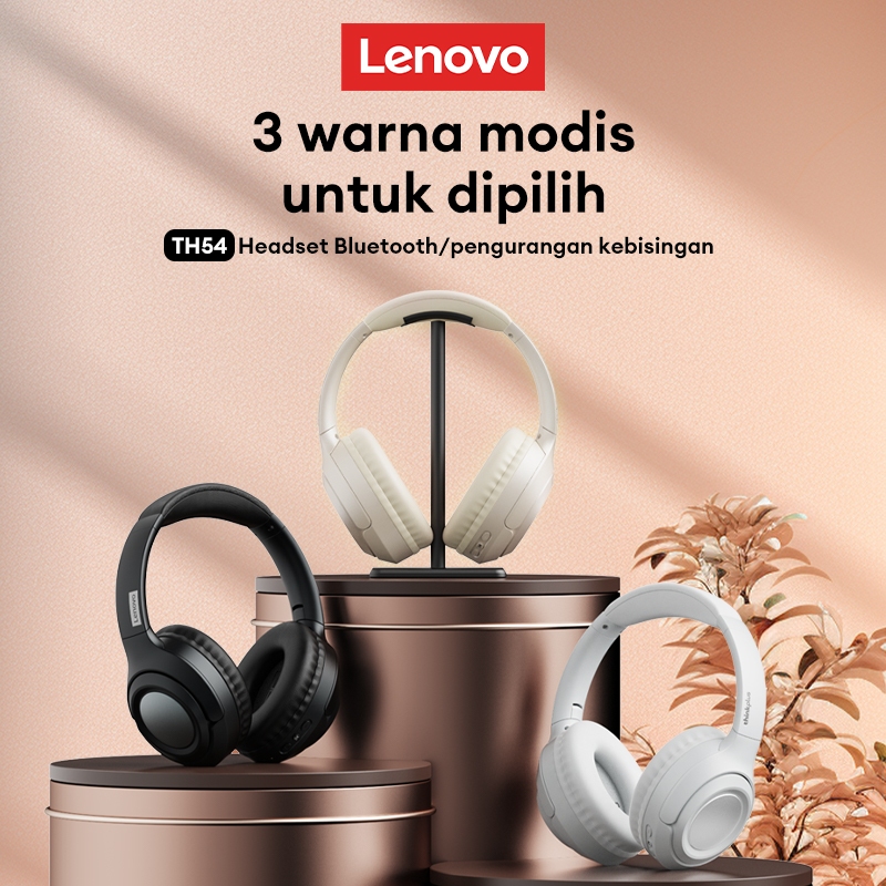 Jual Lenovo Thinkplus TH54 Headset Bluetooth V5.4 Bass Noise Reduction ...