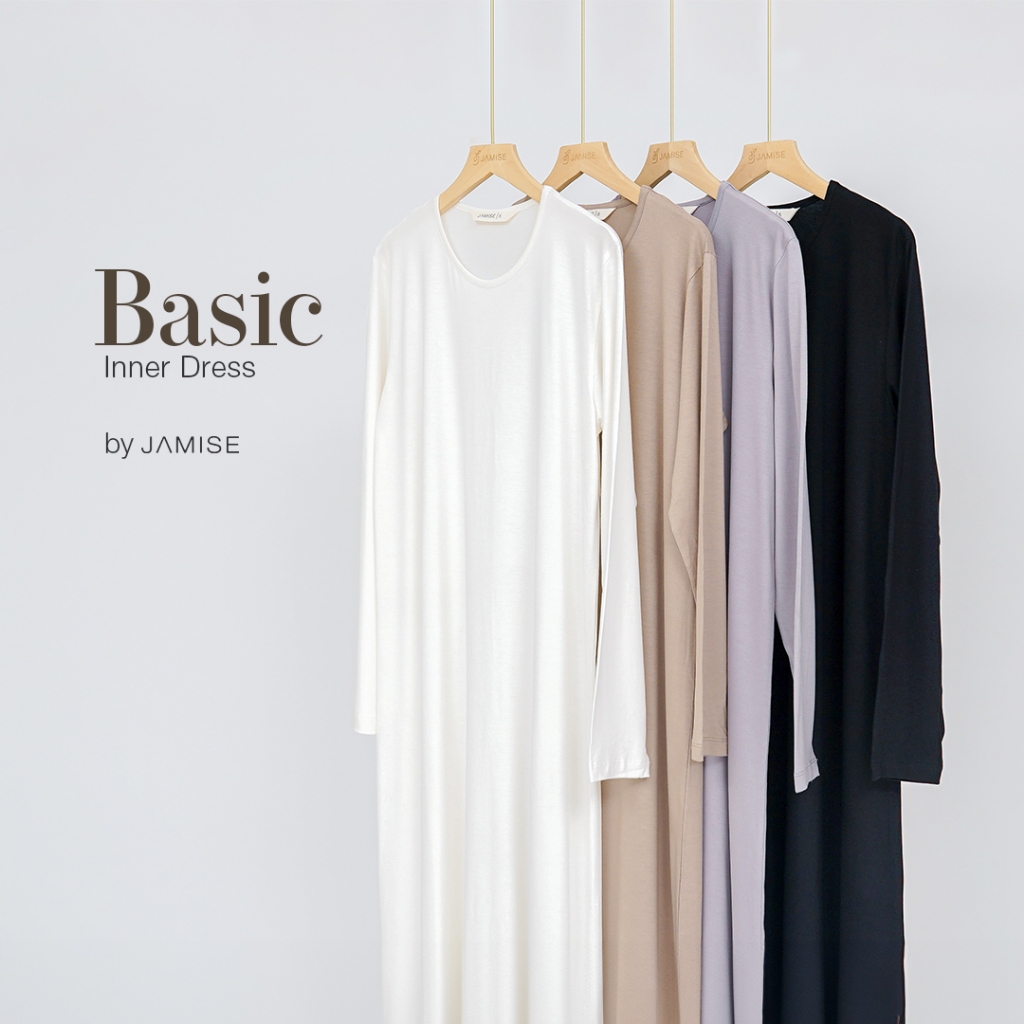 Jual Jamise | Inner Basic Dress - Dalaman Dress Polos Bahan Rayon ...