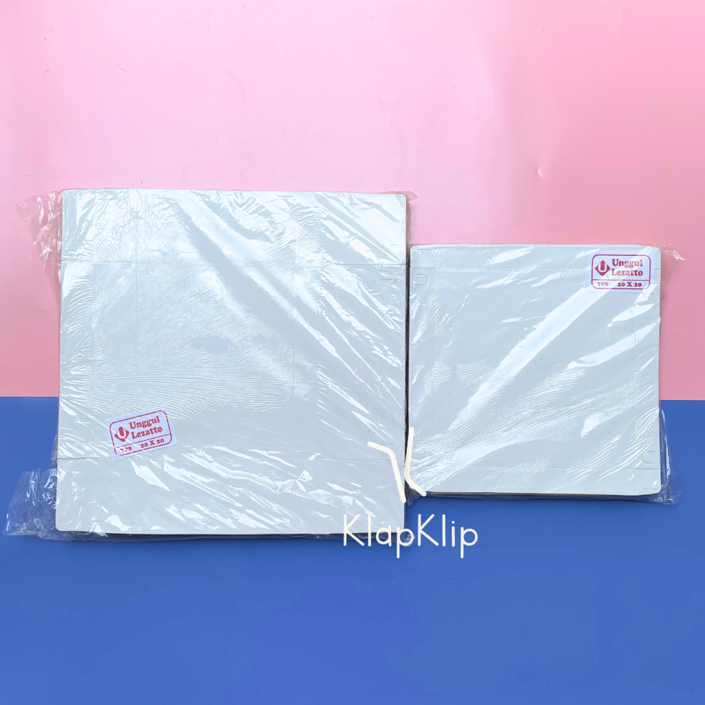 Jual Kotak Kue / Dus Kue / Box , Makanan, Nasi | Ukuran 20x20 | Putih ...