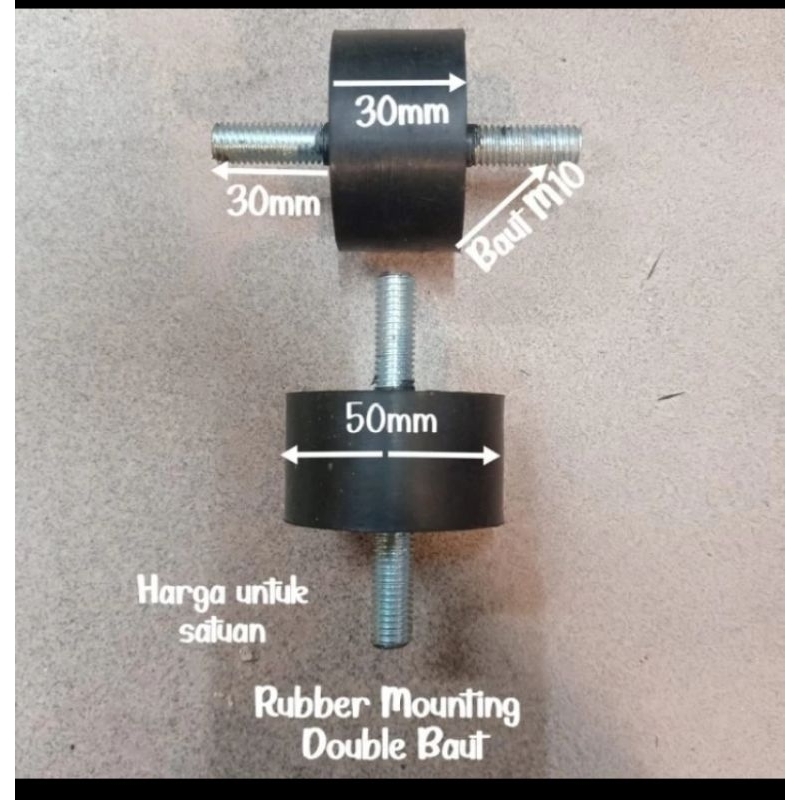 Jual Engine mounting 50*30 dobel baut alas peredam getaran mesin ...