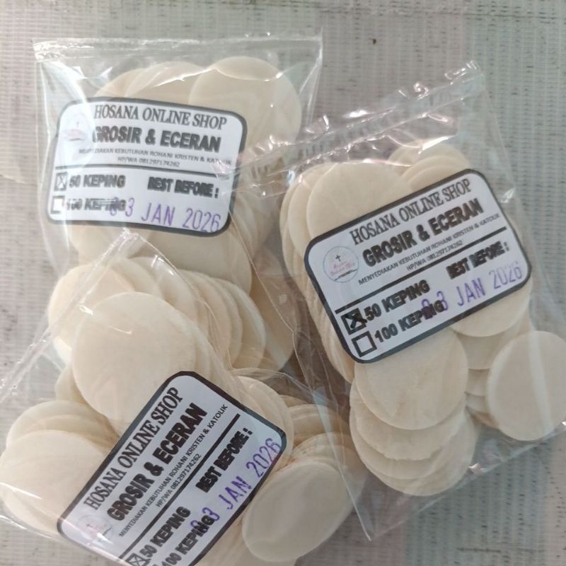 Jual ROTI PERJAMUAN KUDUS 50 KEPING | Shopee Indonesia