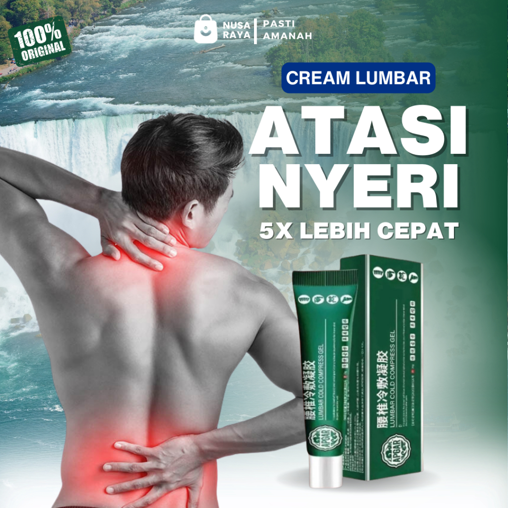 Jual Salep Lumbar Original - Cream Lumbar Spine Cooling Gel Asli Krim Pereda Nyeri Otot Sendi ...