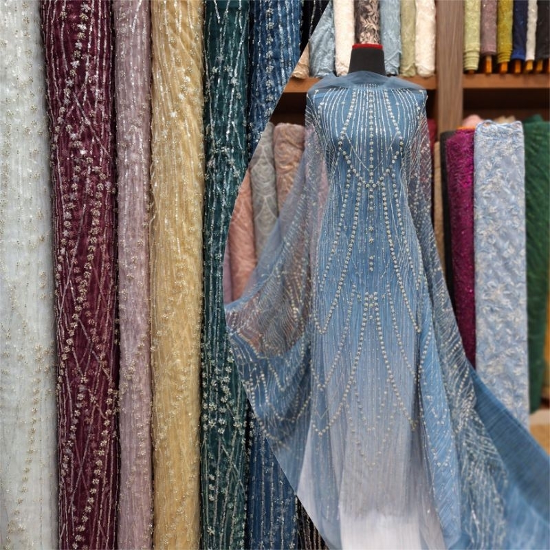 Jual Tulle payet squeen/Payet ekslusive/ Brukat payet- Mediantsm ...