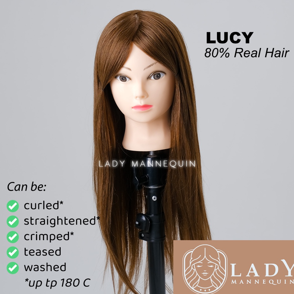 Jual Menarik LADY MANNEQUIN LUCY Manekin Rambut Kepala Patung Rambut ...