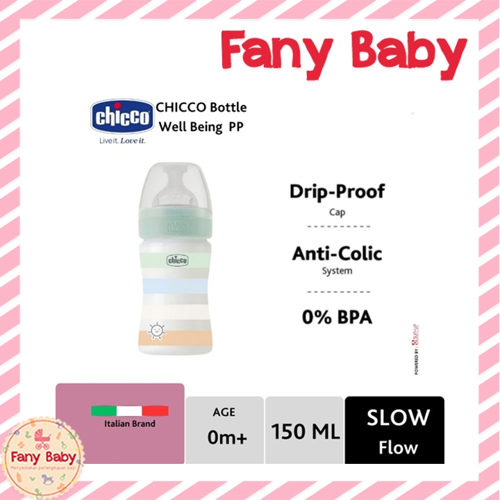 Jual CHICCO BOTTLE WELL BEING PP SLOW - FAST/ BOTOL SUSU BAYI | Shopee ...