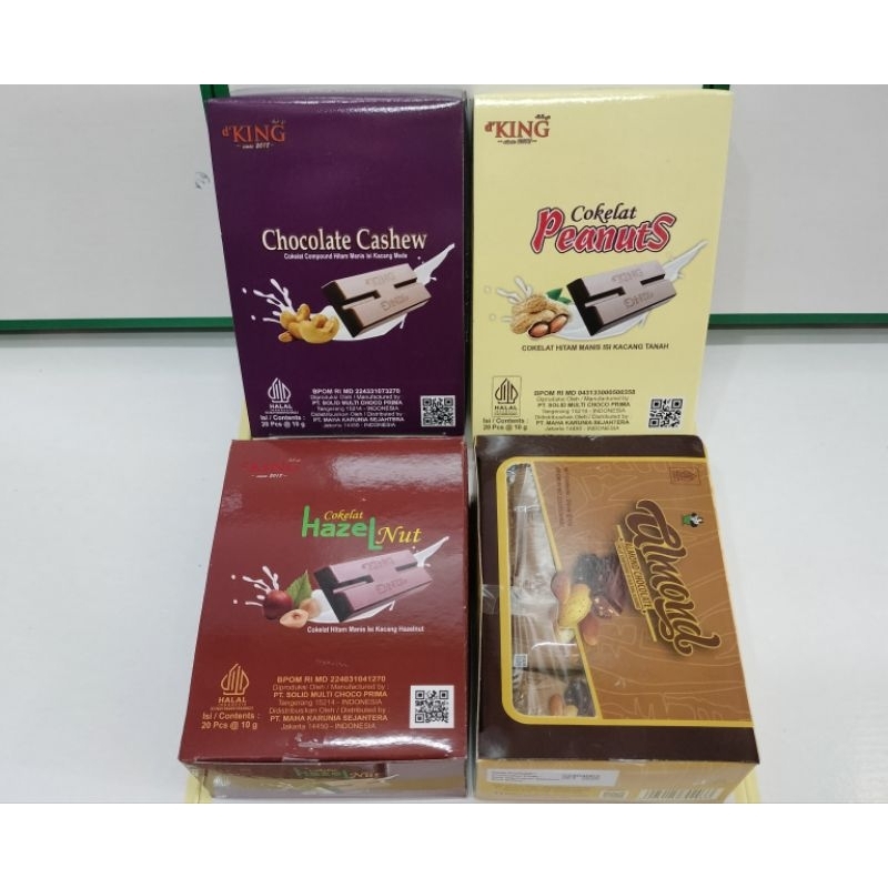 Jual Aneka Cokelat Kacang Bonibol d'King 1 dus isi 4 Pack | Shopee ...