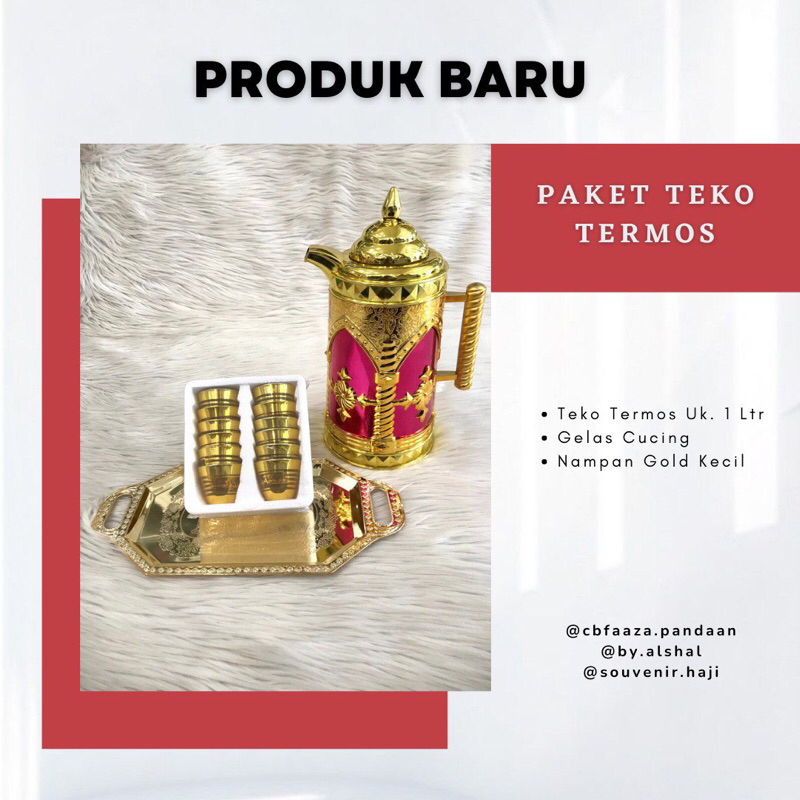 Jual teko arab set teko arab 1 liter teko arab emas teko arab murah ...