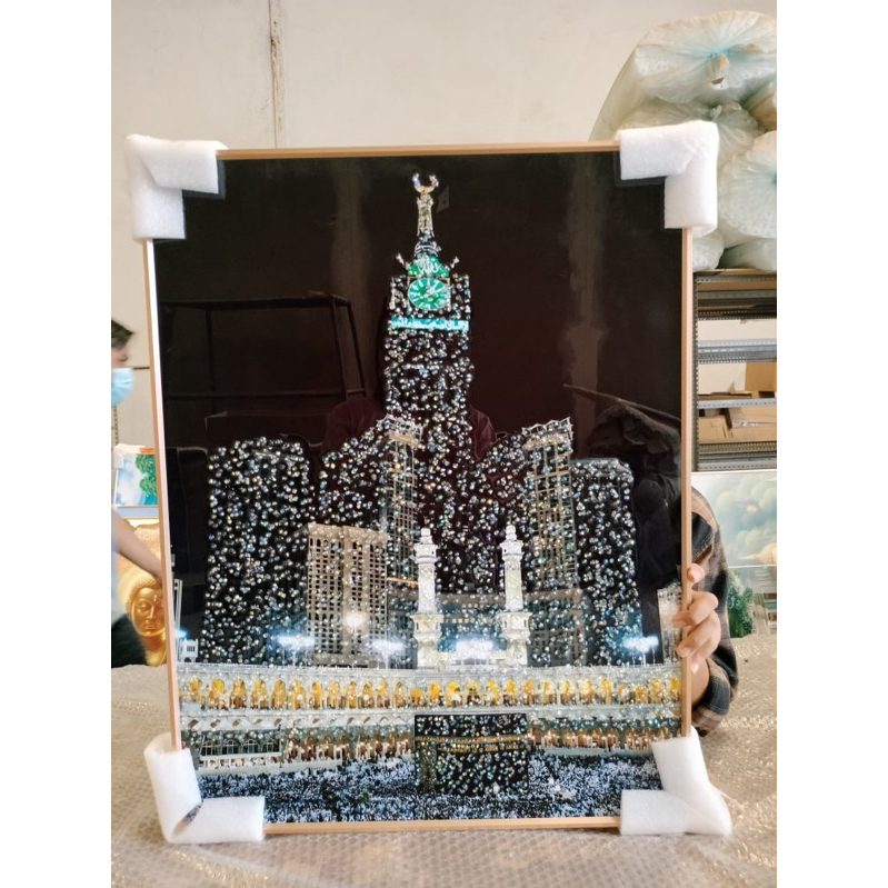 Jual Porcelain Painting Crystal 5D 70x54 Motif Mekkah Wall Decor Hiasan ...