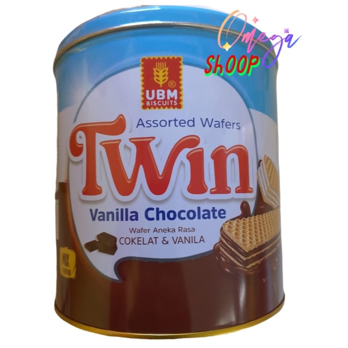 Jual UBM Biskuit Twin Assorted Wafer Vanilla Cokelat 250g | Shopee ...