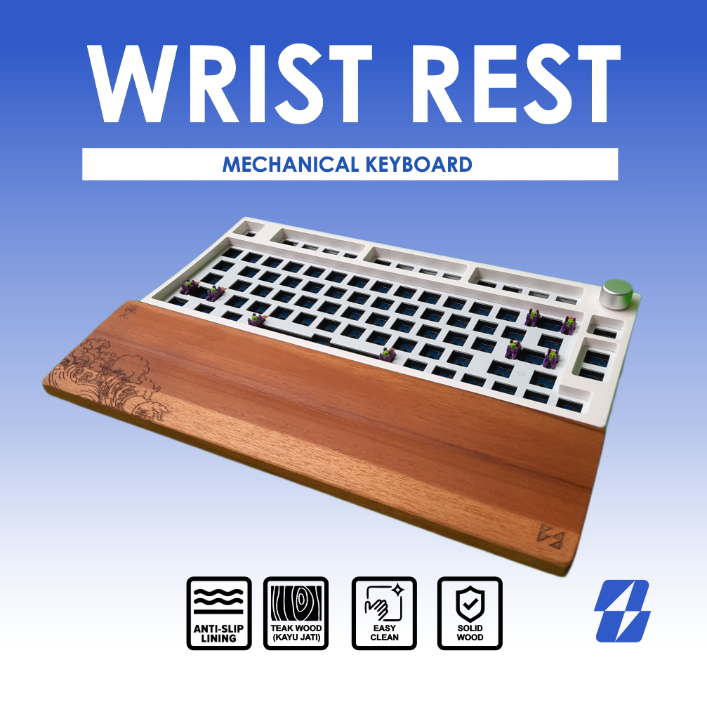Jual STYR [The Great Wave] Wrist Rest Mechanical Keyboard / Sandaran ...