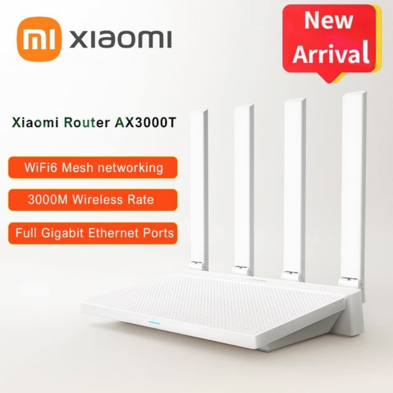 Jual Xiaomi Router AX3000T WiFi 6 DUAL-WAN Dual-Band Mesh Gigabit WiFi6 ...