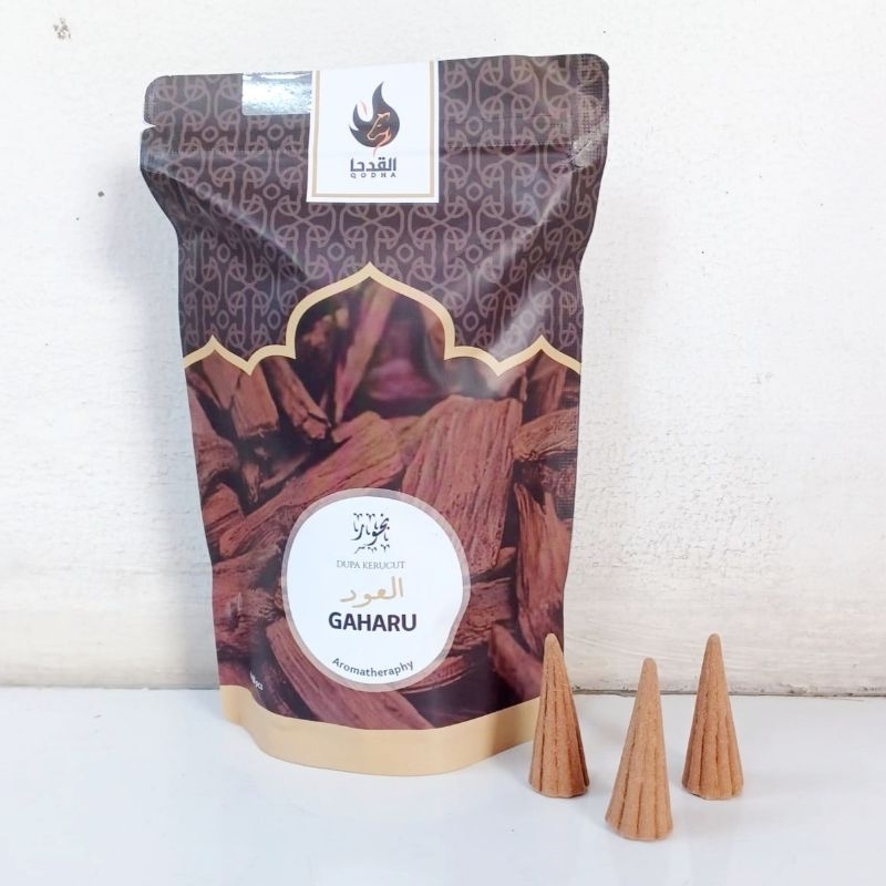 Jual Dupa GAHARU Buhur Bukhur QODHA Kerucut isi 50 Pcs Cones Pengharum ...