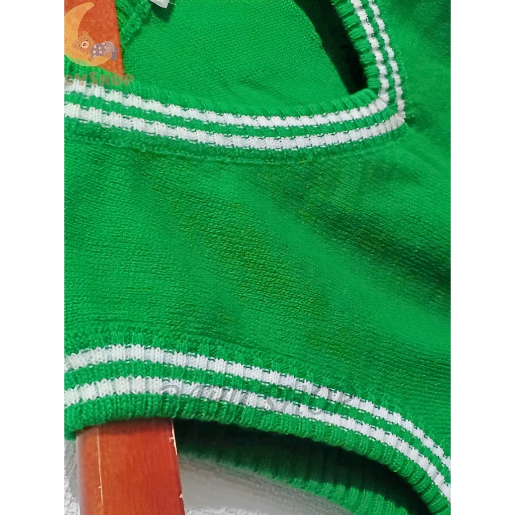 Jual vest rompi rajut knit list korea bahan tebal premium seragam ...