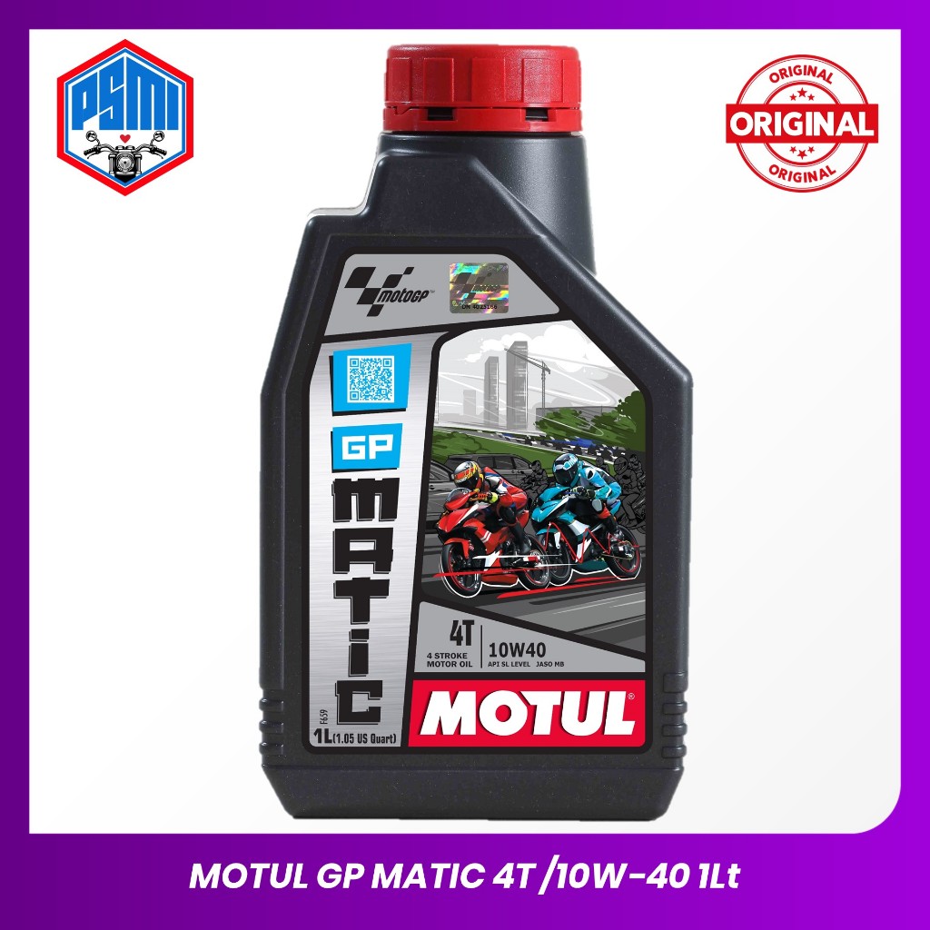Jual OLI MESIN MOTUL GP MATIC 4T 10W-40 1 LITER | Shopee Indonesia