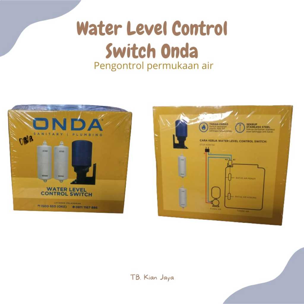Jual Radar Air Toren Pelampung Otomatis ONDA // Water level control ...