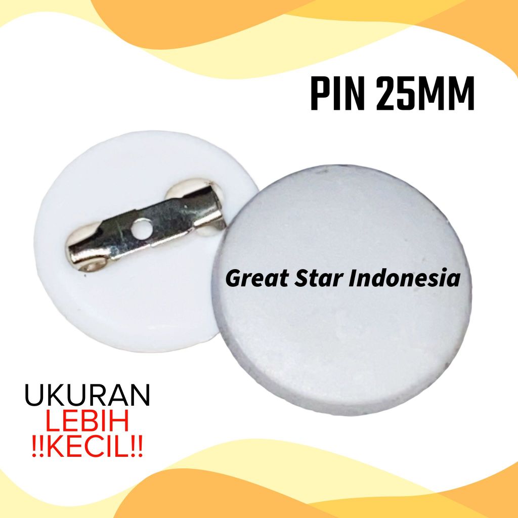 Jual BAHAN PIN PENITI HOLAND 25MM I BAHAN PIN 25MM + KALENG ALUMUNIUM ...
