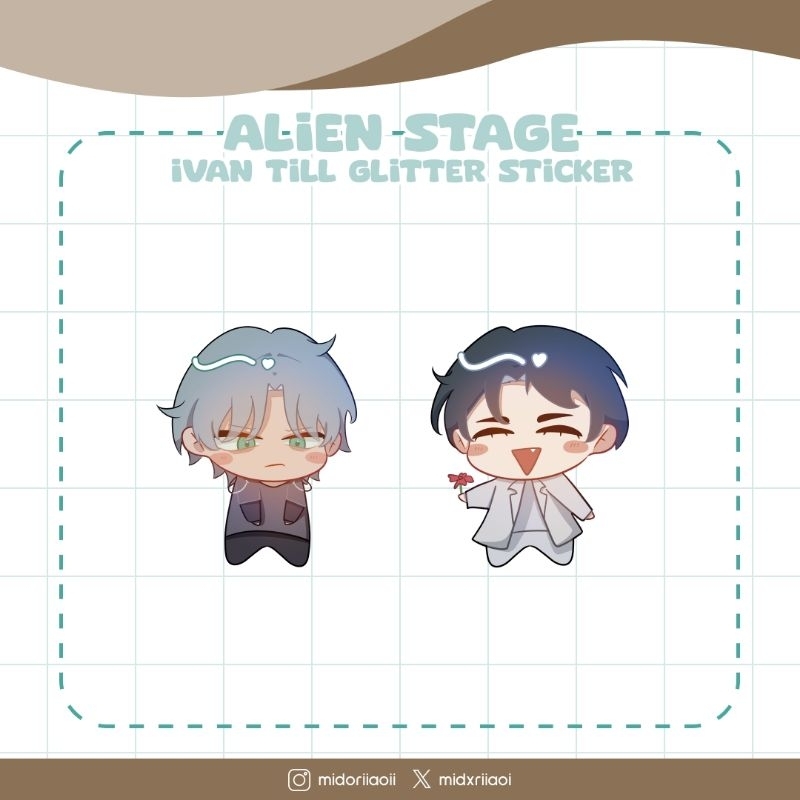 Jual [fanmerch] Alien Stage Glitter Sticker Ivan Till | Shopee Indonesia
