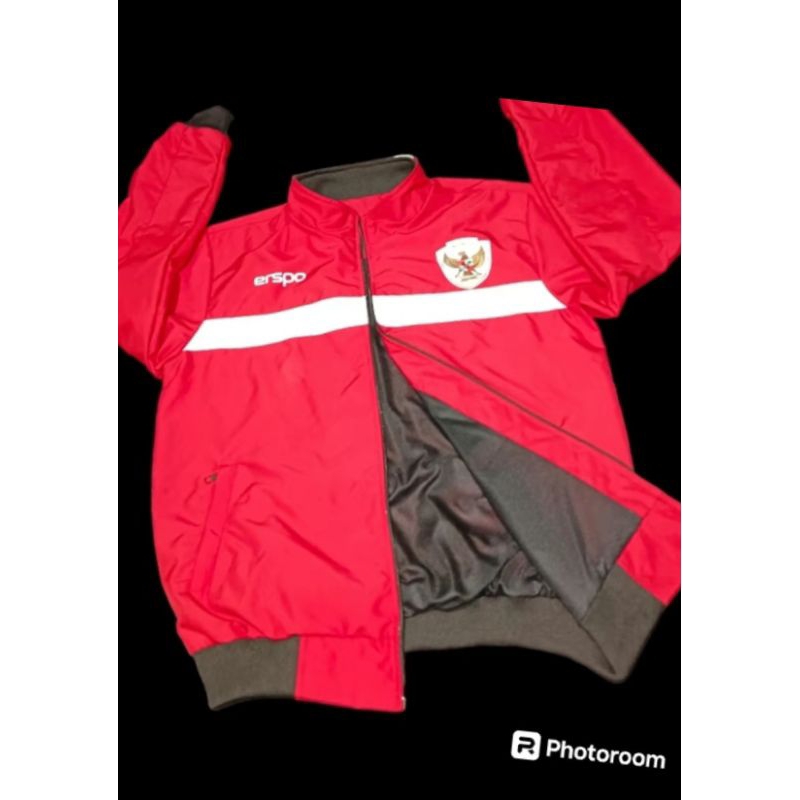 Jual jaket timnas indonesia 2024 warna merah dan putih tersedia ukuran ...