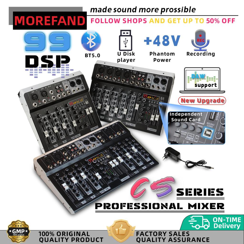 Jual Audio mixer professional 4/6/8 channel mixer, support Bluetooth ...