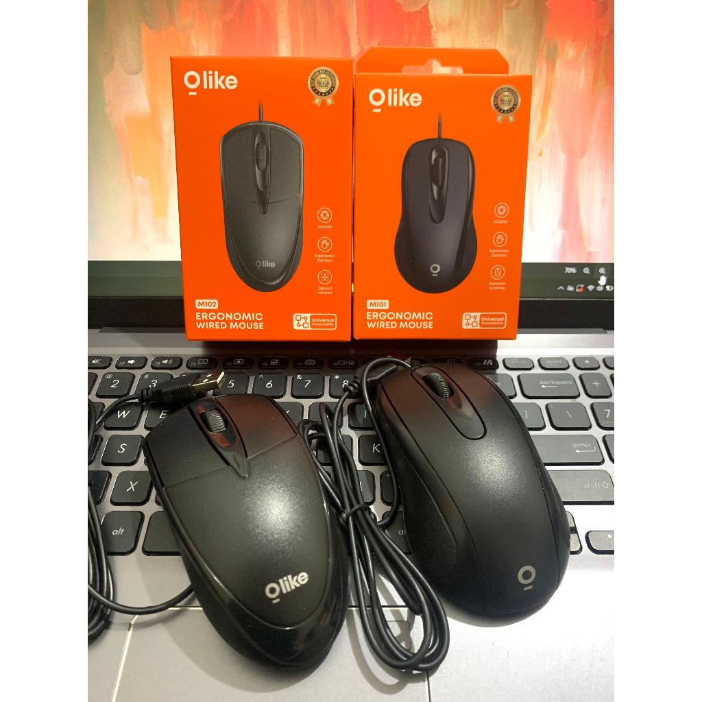 Jual OLIKE Mouse M102/M101 Ergonomic Wired DPI switch up to 1200 ...