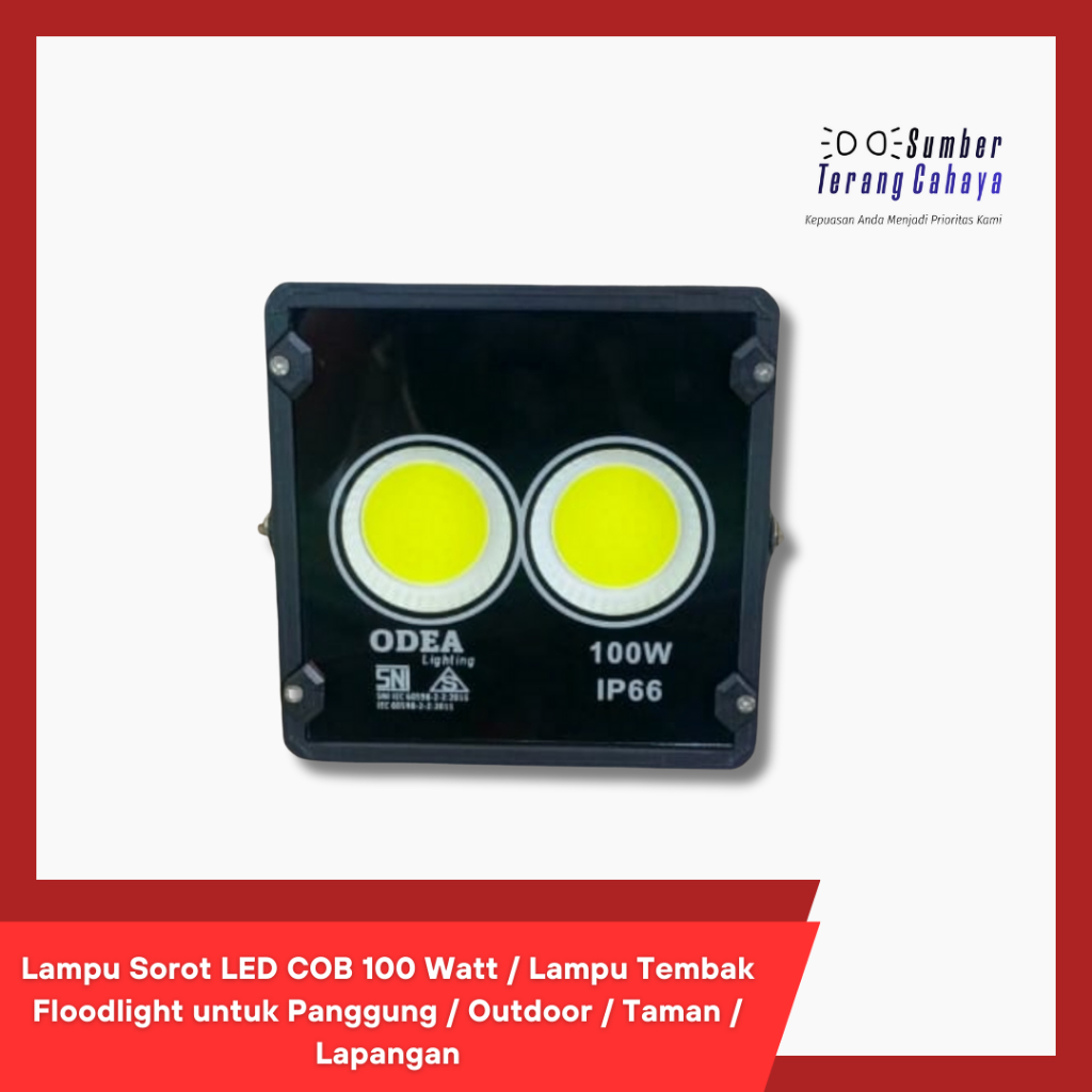 Jual Lampu Sorot LED COB 100 Watt / Lampu Tembak Floodlight untuk Panggung / Outdoor / Taman ...