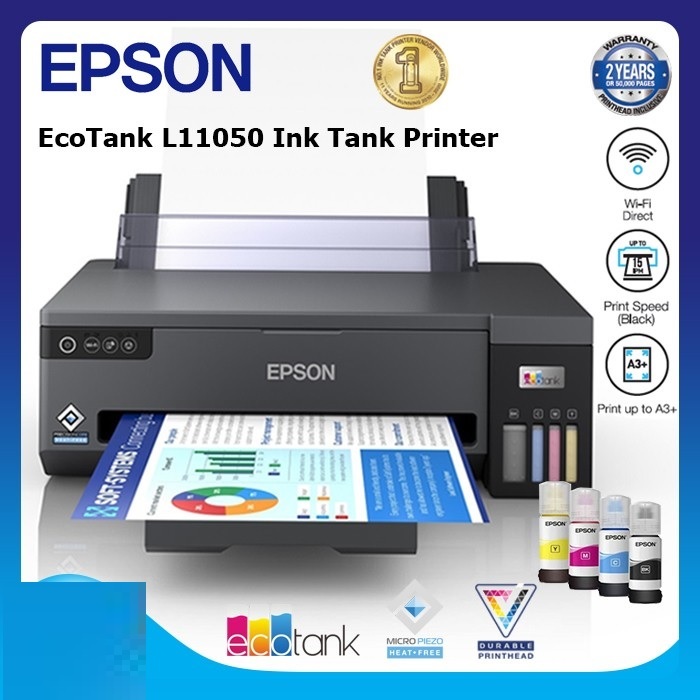 Jual Printer Epson EcoTank L11050 A3 Ink Tank Printer (Print Only) WiFi pengganti L1300 | Shopee ...