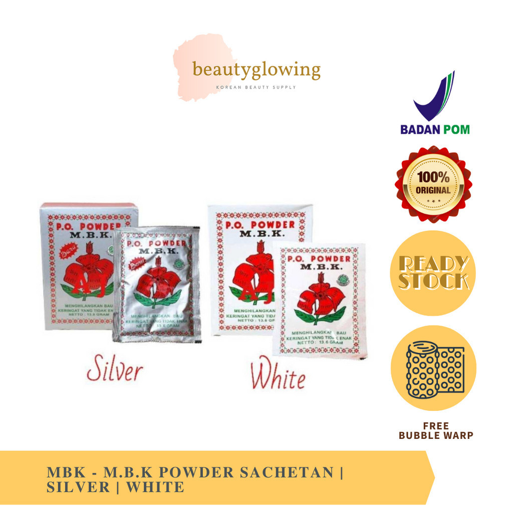 Jual MBK M.B.K Powder SACHET 1 BOX 12PCS | white | silver BEDAK KETIAK ...