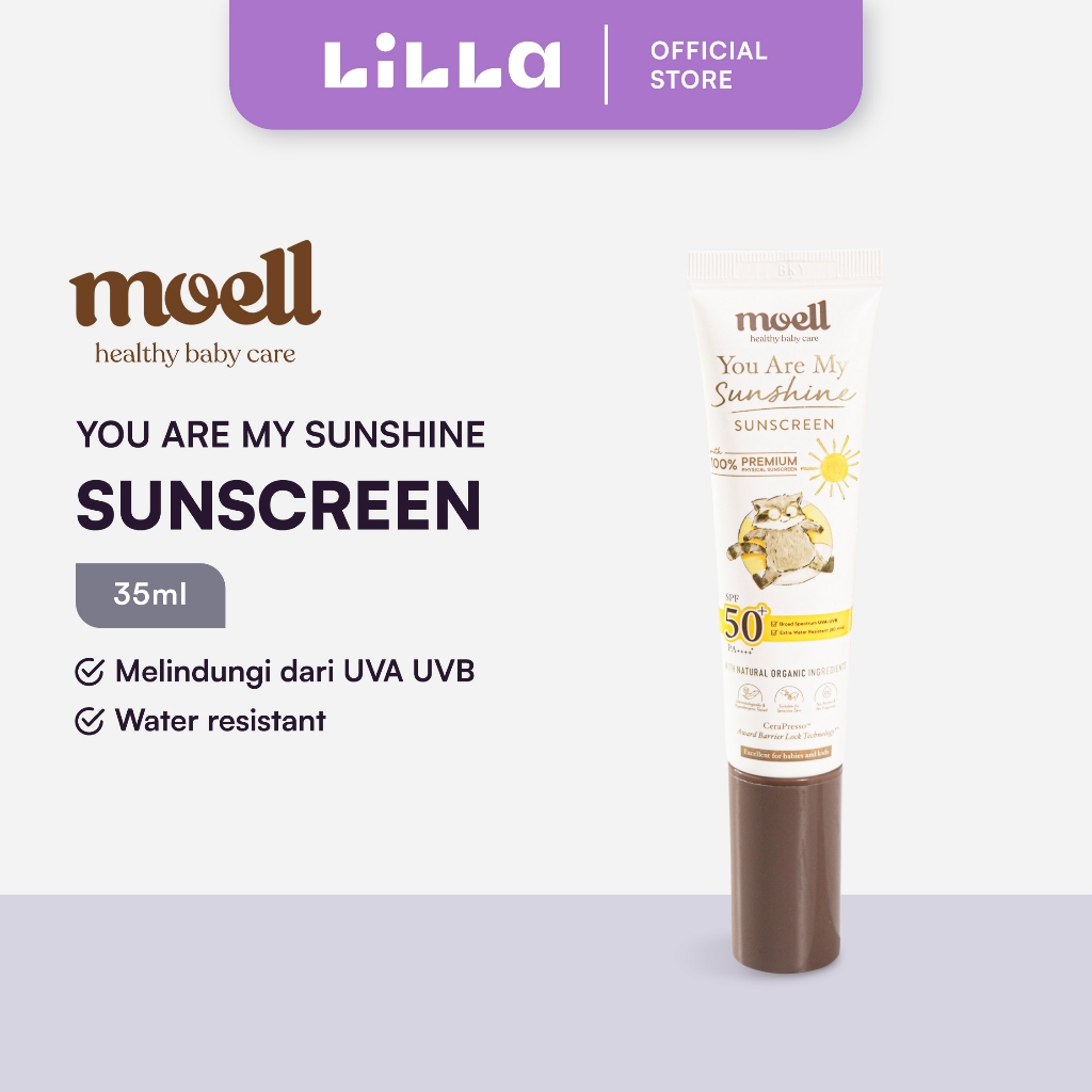 Jual MOELL You Are My Sunshine Sunscreen, Size - 35 gr - Physical ...