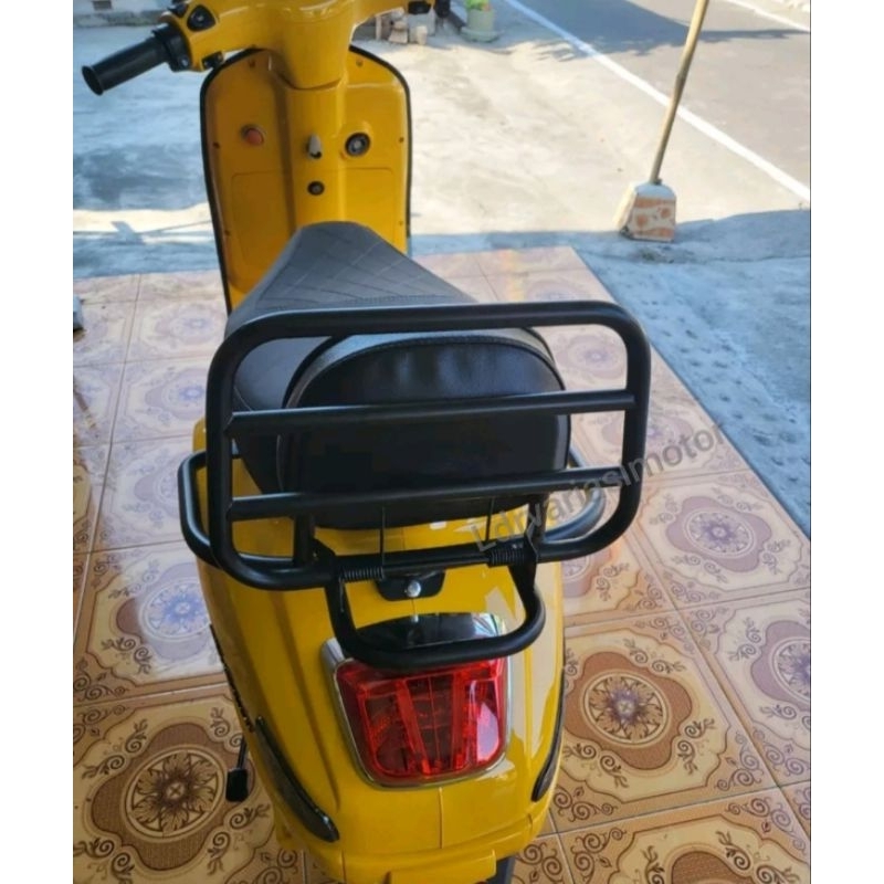 Jual Sandaran Behel Back Rack Jok Belakang Motor Listrik Vespa Matic ...