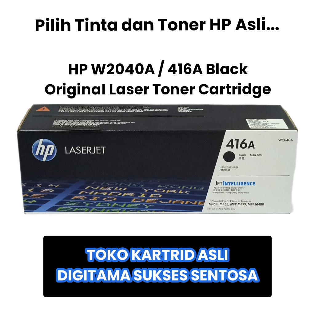 Jual HP W2040A / 416A Black Original LaserJet Toner Cartridge | Shopee Indonesia