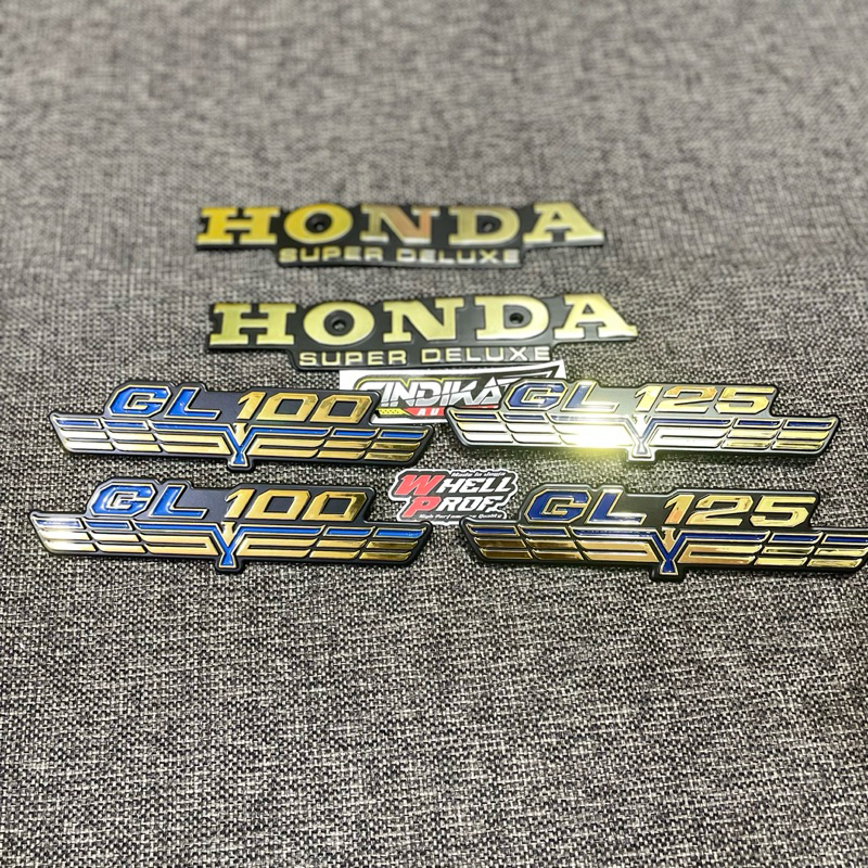 Jual EMBLEM TANGKI GL 100 GL 125 LOGO TANGKI GL 100 GL 125 SET EMBLEM ...