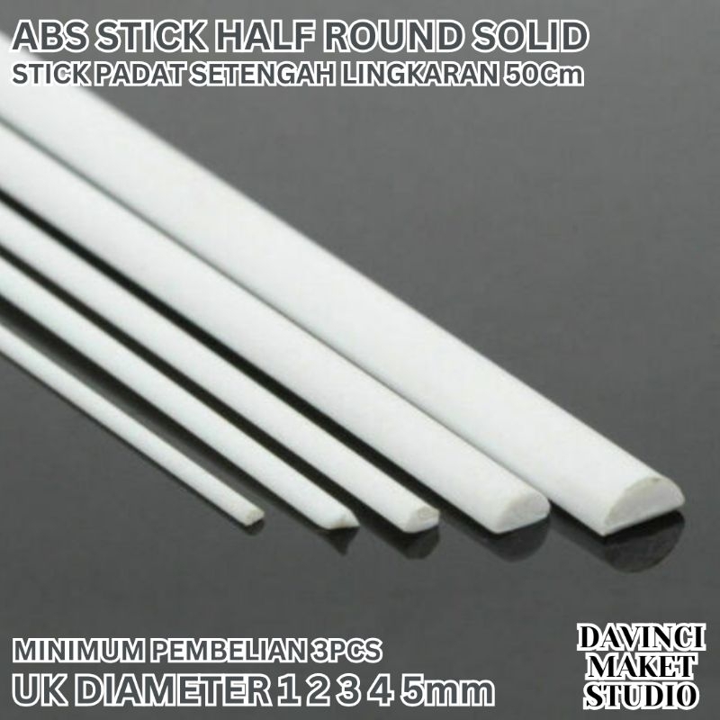Jual ABS Stick Half Round Solid - Stik ABS Setengah Bulat Lingkaran ...