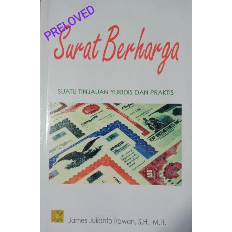 Jual Surat Berharga Suatu Yuridis dan Praktis James Julianto Irawan ...